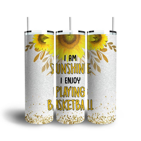 Custom I Am Sunshine I Enjoy Skinny Tumbler | Custom Text | Hobby ...