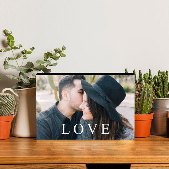 Custom Love Letter Photo Wood Panel | Custom Photo | Collage Photo ...