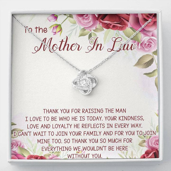 Mother In Law Necklace Mother Of The Groom Jewelry Box Gift Mother In Law Wedding Gift Mother In Law Love Knot Necklace Gift Wedding Gift Thegiftio UK