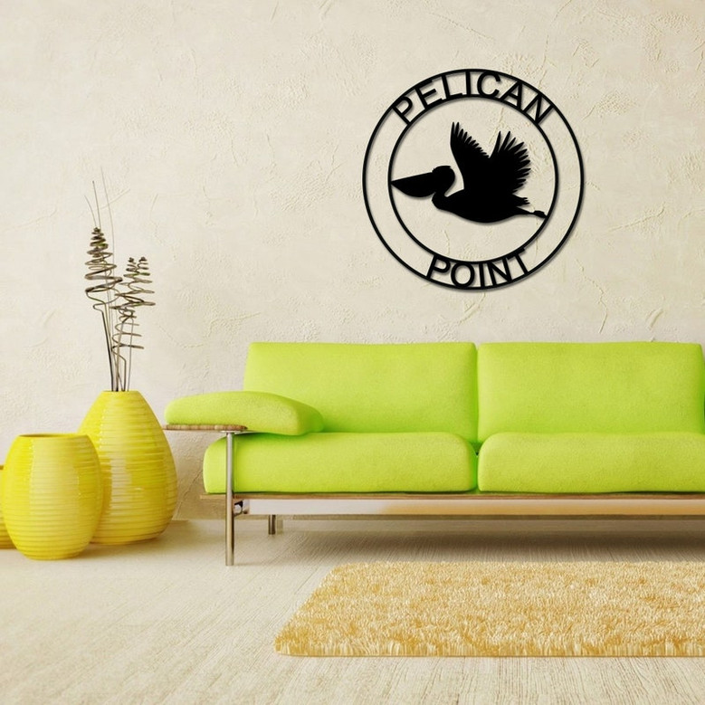 Personalized Metal Pelican Sign - Thegiftio UK