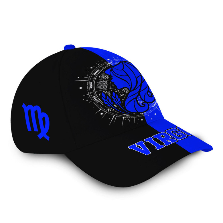 Personalized Virgo Blue Zodiac Hat Classic Cap Hat - Thegiftio UK