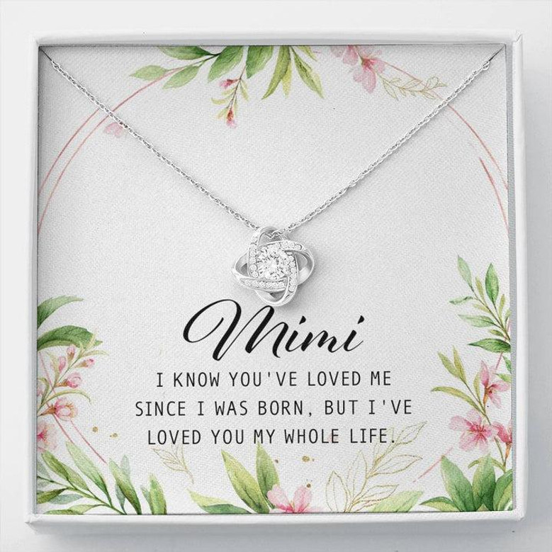 Mimi Love Knot Necklace Message Card - Seseable