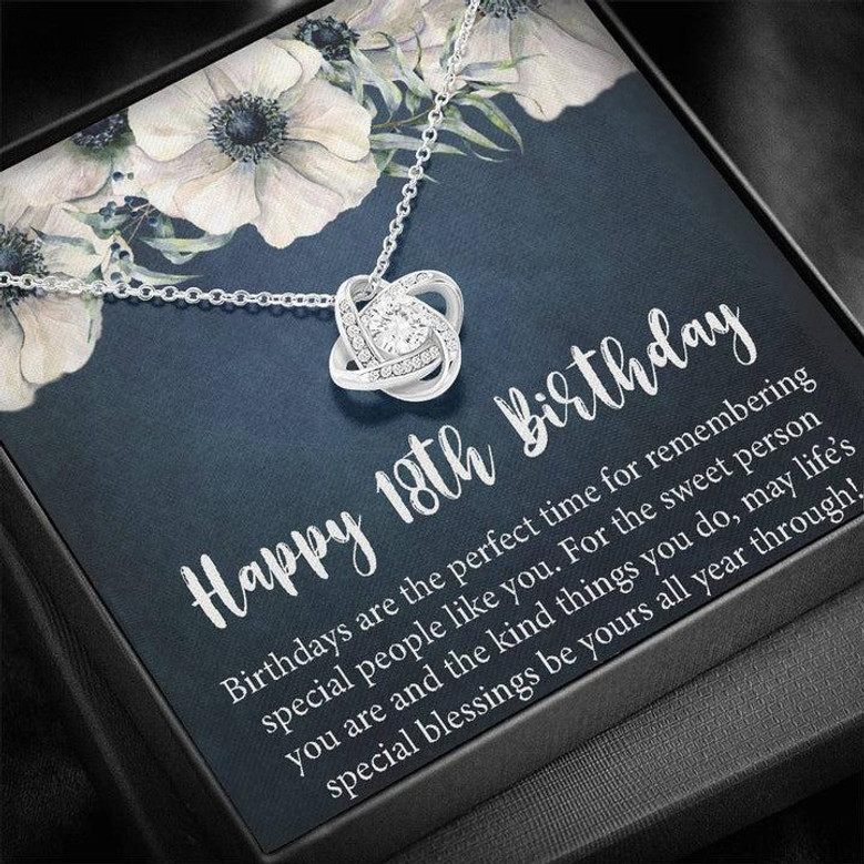 Happy 18Th Birthday Gift Necklace, Jewelry Gift For Her, 18Th Birthday ...