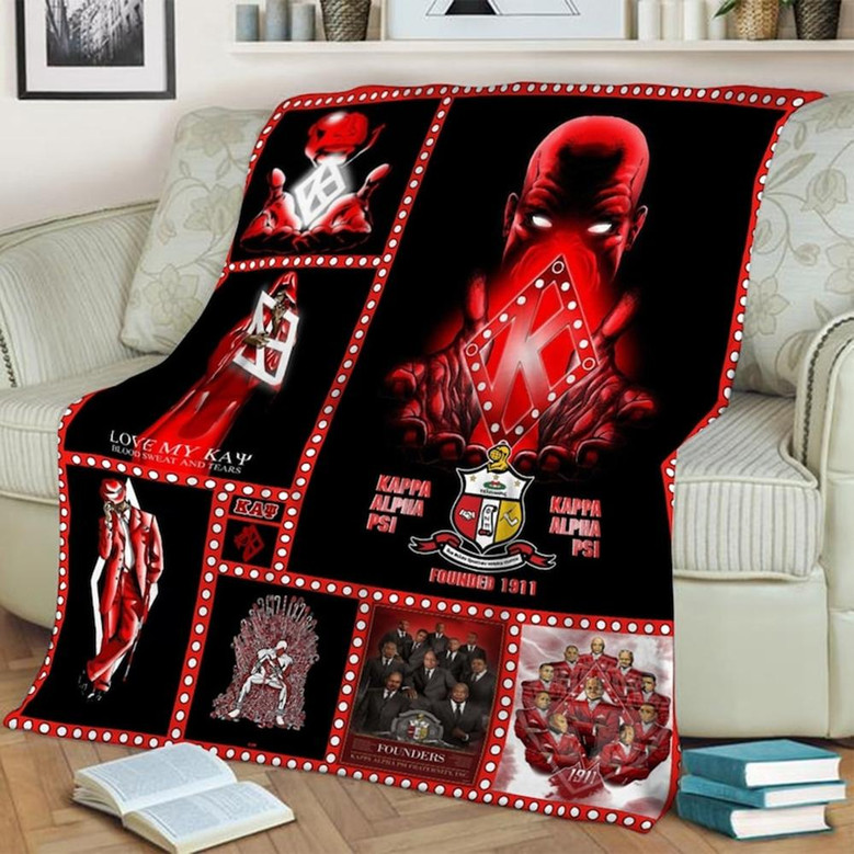 Kappa Alpha PSI Founded 1991 Blanket, Fleece Sherpa Mink Blankets ...