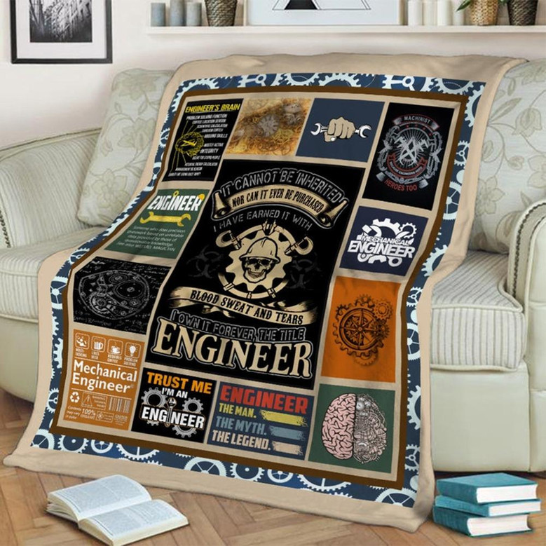Mechanical Engineer Blanket, Mechanical Engineer Fleece Blanket ...