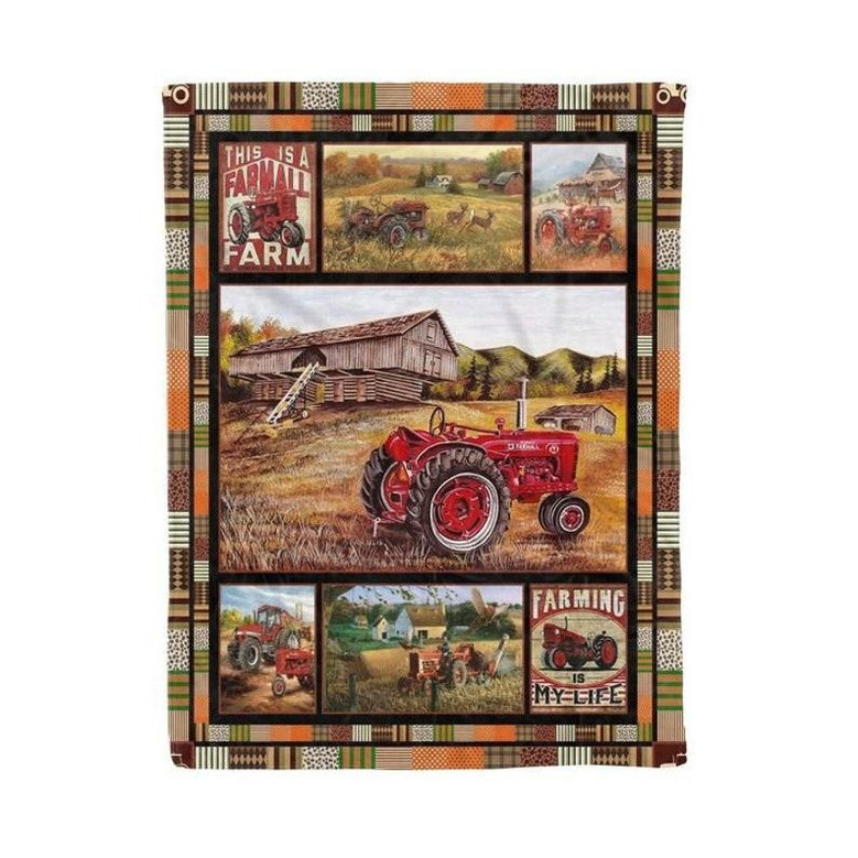 Tractor blanket, red tractor, farming is like any other job blanket for ...