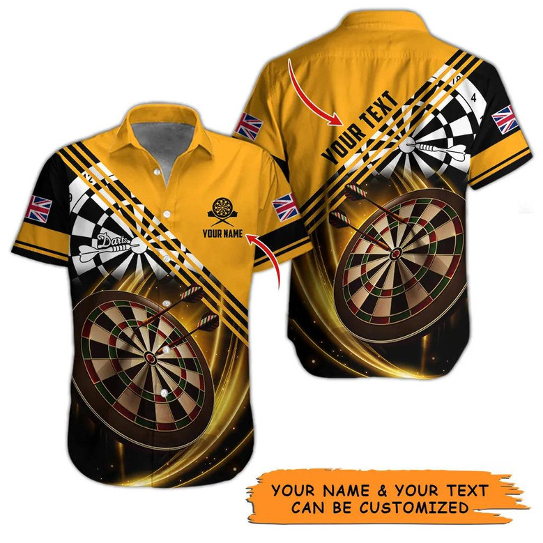 Customized Name & Text Darts Hawaiian Shirt, Personalized Dart Hawaiian ...