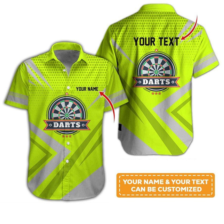 Customized Name & Text Darts Hawaiian Shirt, Personalized Darts ...