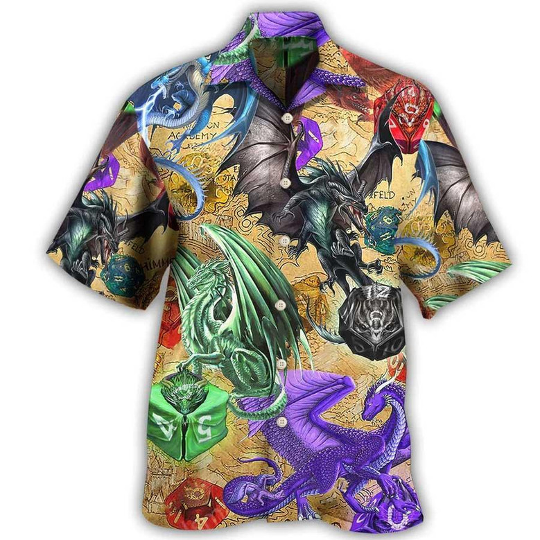 Dragon Dice Aloha Hawaiian Shirt For Summer, Dragon Love Life Amazing ...