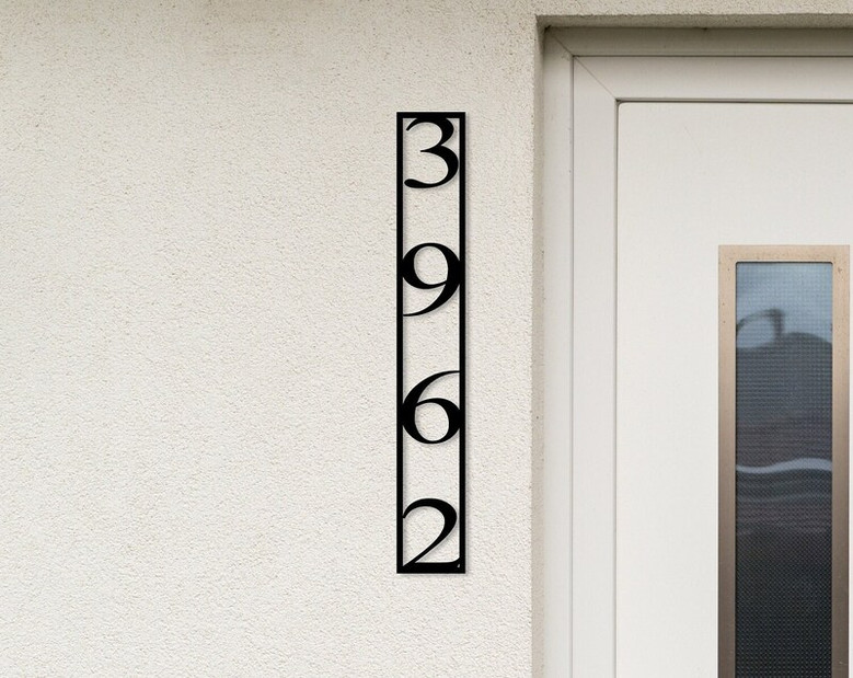 Metal House Number Sign - Thegiftio UK