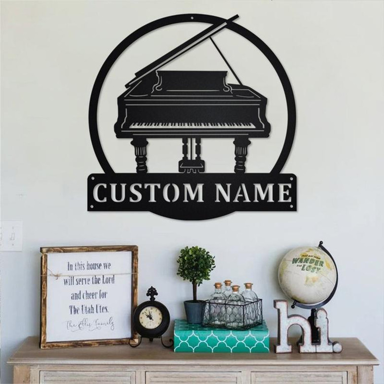 Custom Grand Piano Metal Wall Art - Thegiftio