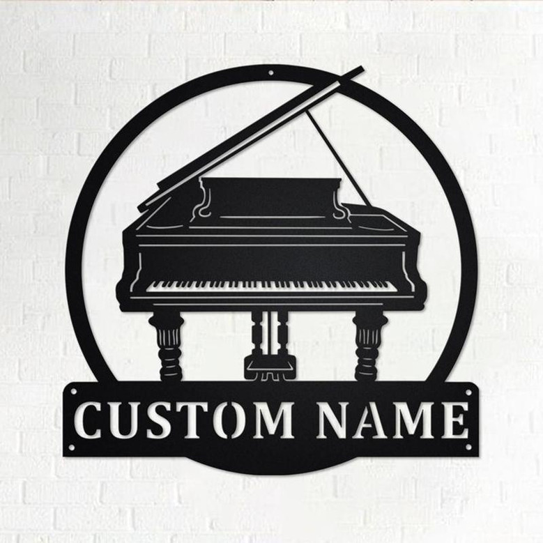 Custom Grand Piano Metal Wall Art - Thegiftio