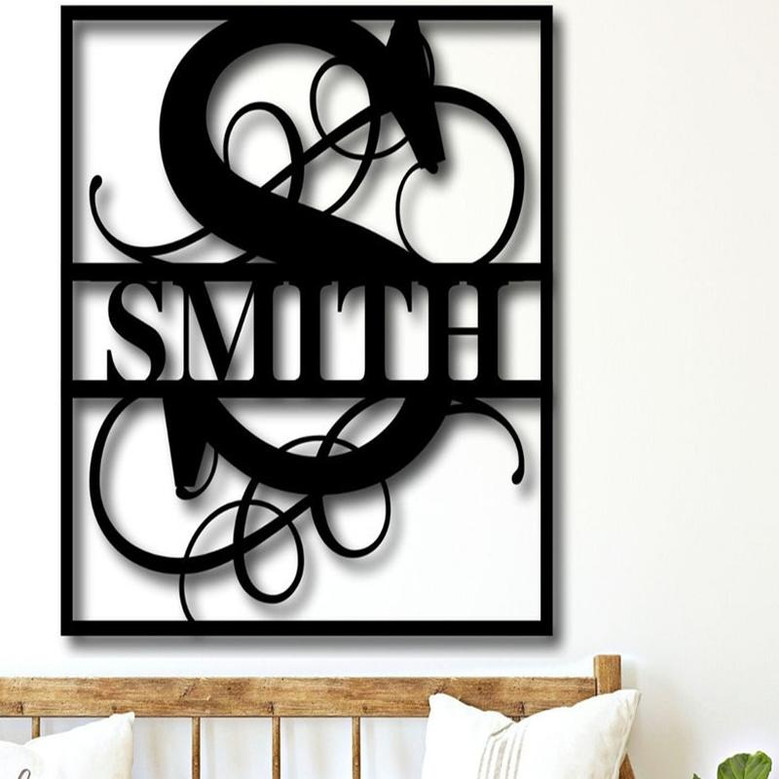 Metal Last Name Family Sign - Thegiftio UK