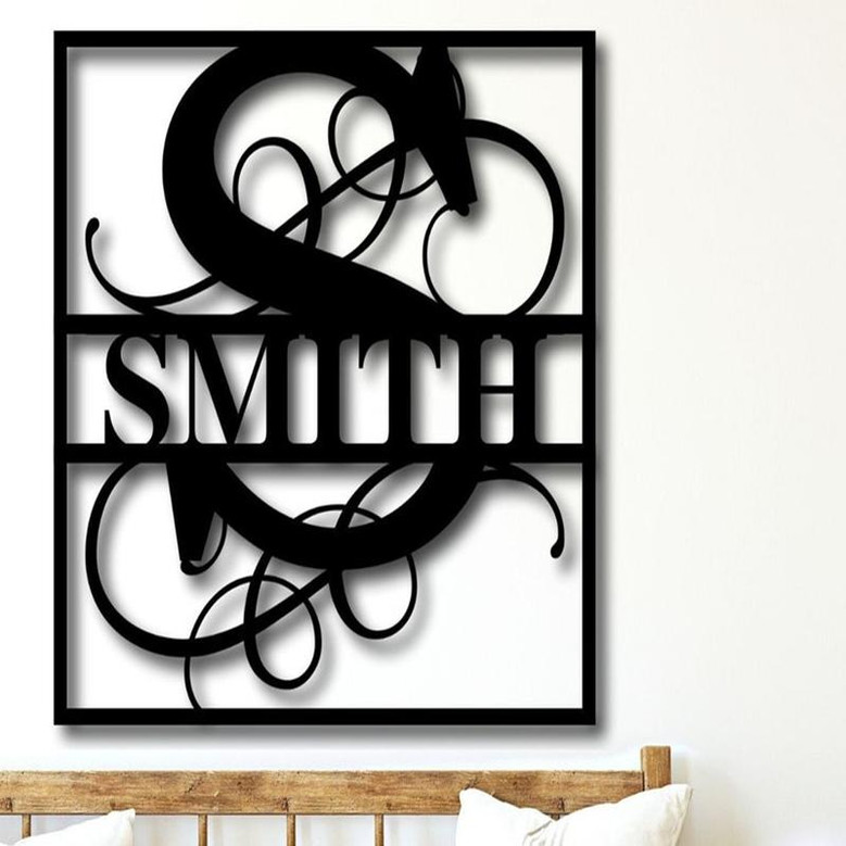 Metal Last Name Family Sign - Thegiftio