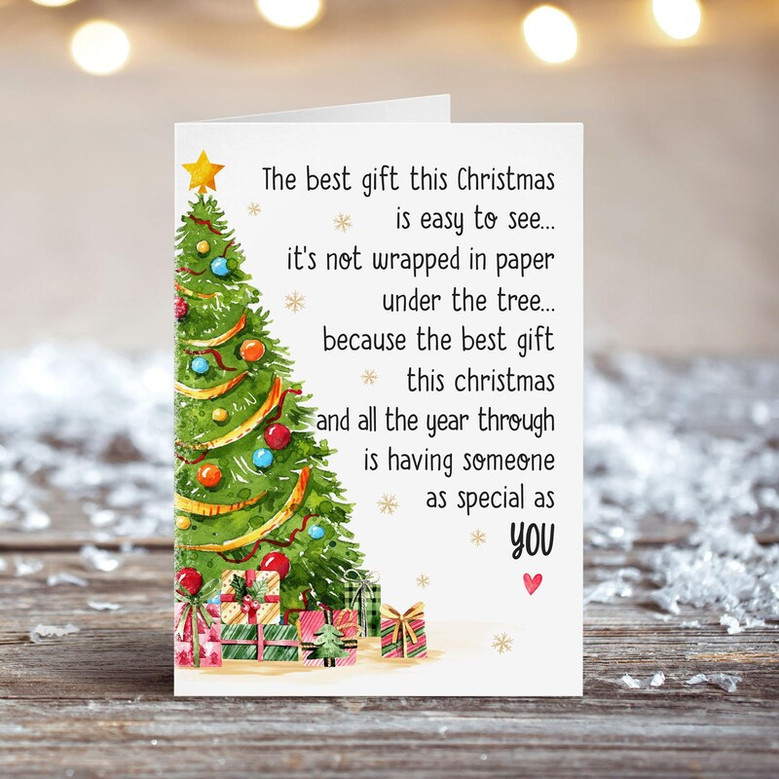 Charming Christmas Poem Card Humorous and Romantic Holiday Greetings ...