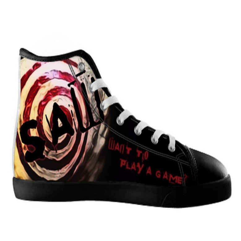 Jigsaw Horror High Top Shoes - Monsterry