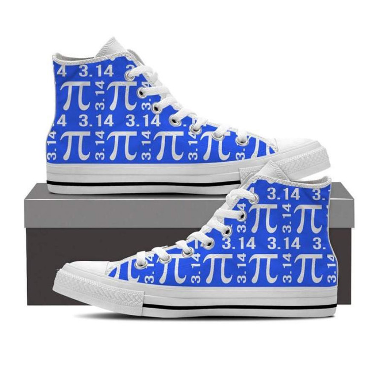 Math Pi High Top Shoes - Monsterry