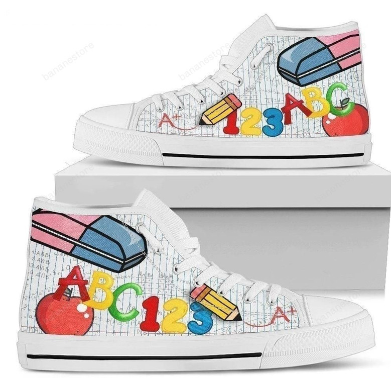 Funny Math Teacher Women'S High Top Shoes Gift Idea - Monsterry