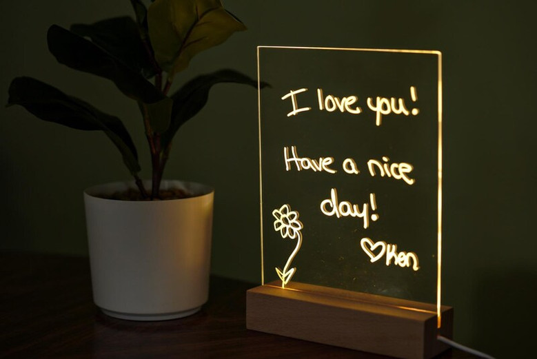 Custom Message Night Light DIY Night Light Note board Night Light ...
