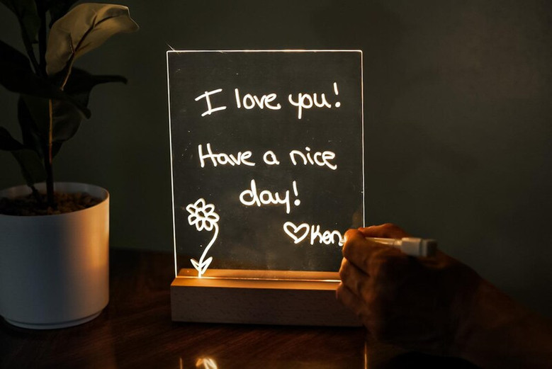 Custom Message Night Light DIY Night Light Note board Night Light ...
