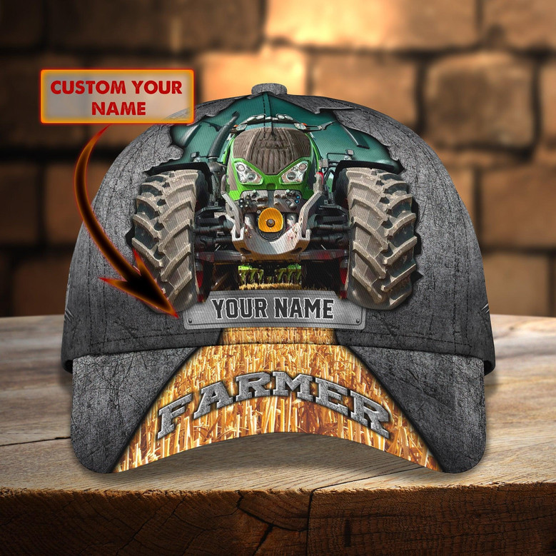 Custom Classic Tractor Name Cap - Thegiftio UK