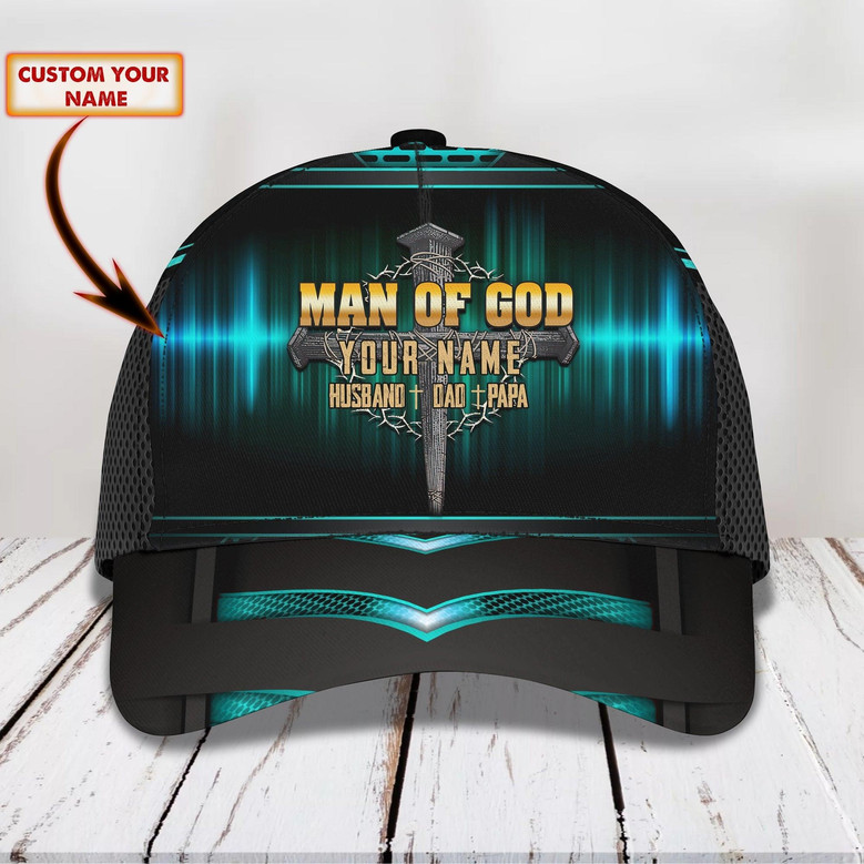 Customized Classic Cap - Personalized Man Of God Hat - Thegiftio