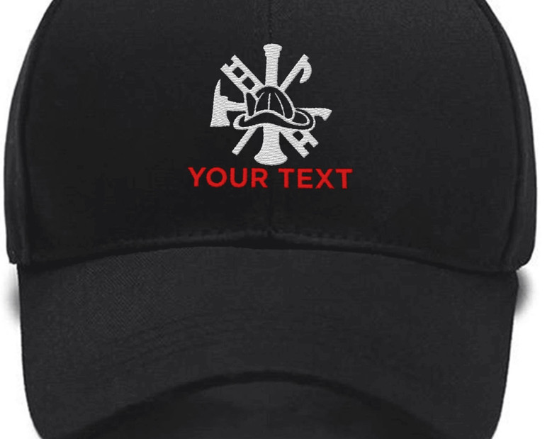 Fire Department Fire Dept Ax Ladder Helmet Firefighter Embroidered Hats ...