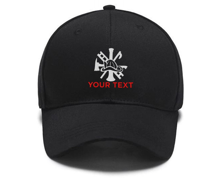 Fire Department Fire Dept Ax Ladder Helmet Firefighter Embroidered Hats ...