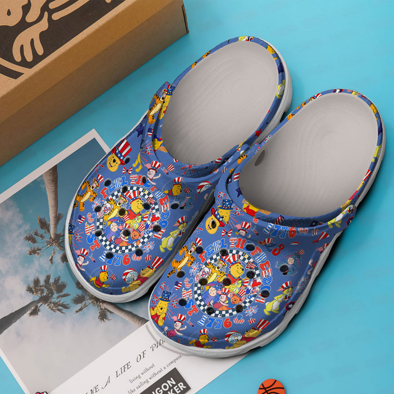 Pooh And Friends Cartoon Book Crocs Crocband Clogs Shoes - Monsterry AU