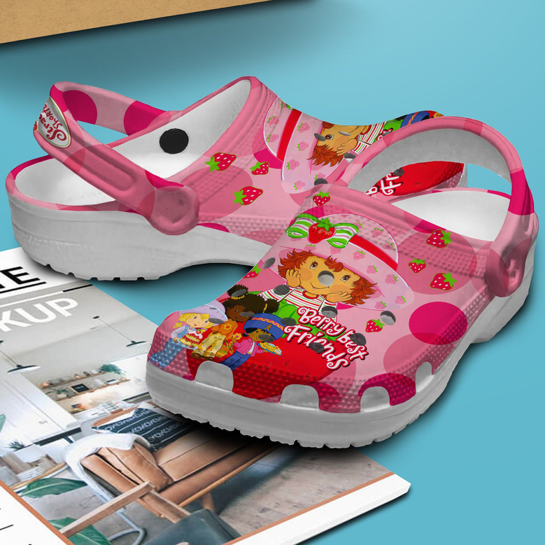 Strawberry Shortcake Cartoon Crocs Crocband Clogs Shoes - Monsterry