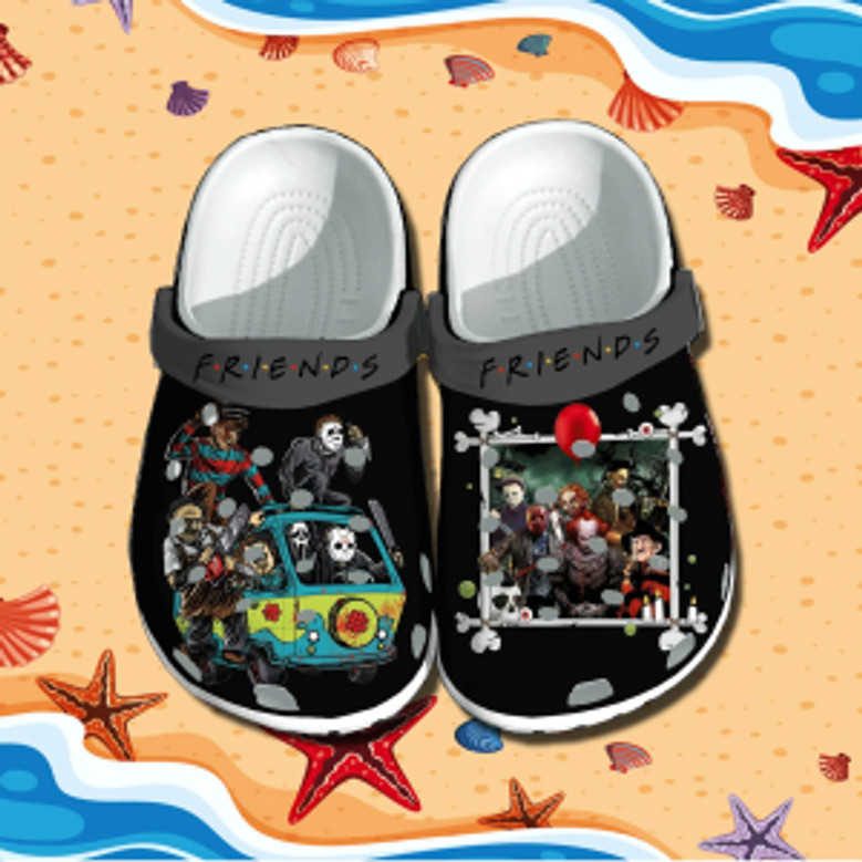 Horror Movie Characters Crocs Clog Shoes - Monsterry