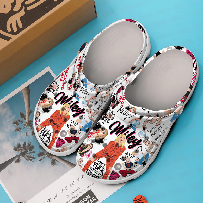 Miley Cyrus Singer Music Crocs Crocband Clogs Shoes - Monsterry