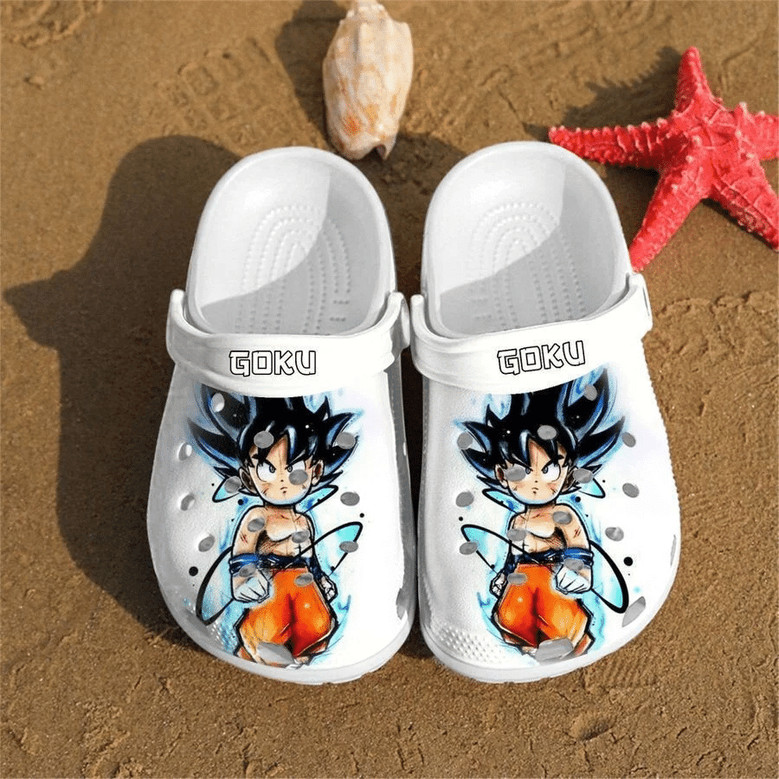Personalised Goku Art Custom Clog Shoes - Monsterry
