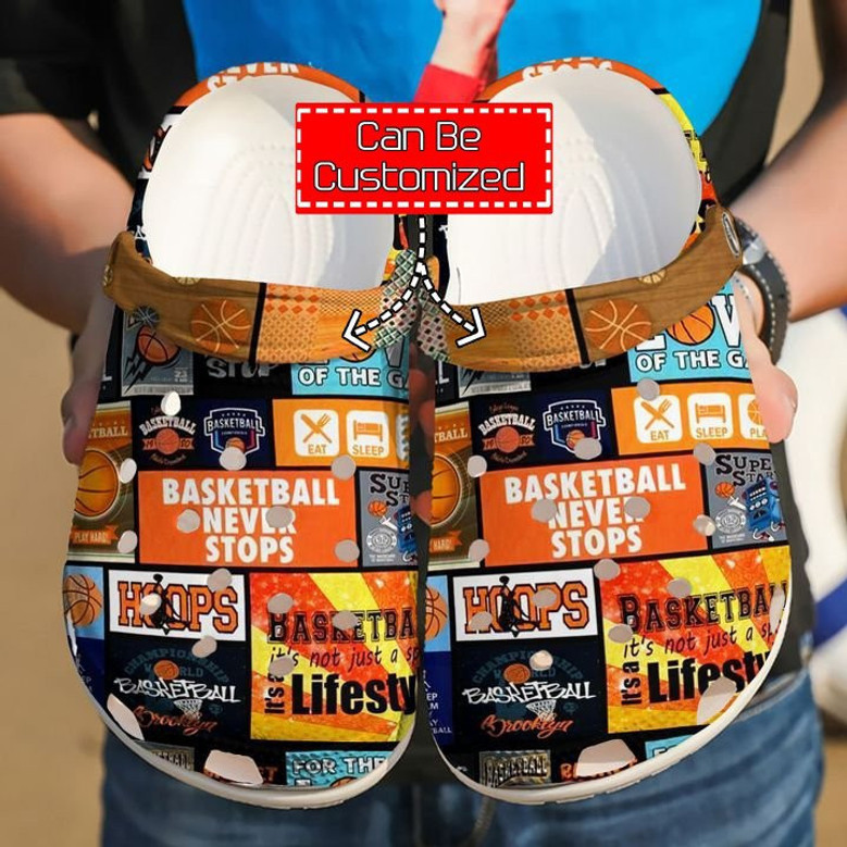 Basketball Never Stop Clog Shoes Basketball - Monsterry