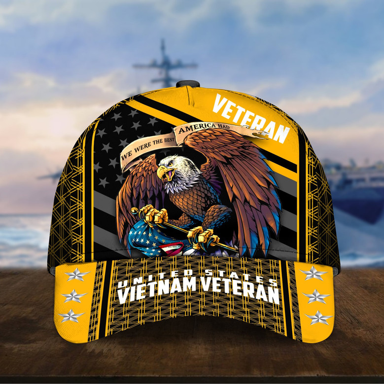 Premium Eagle US Veteran Cap - Monsterry