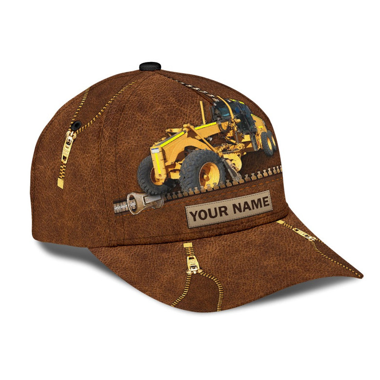 Custom With Name Excavator Heavy Equipment Classic Cap, Cool Baseball ...