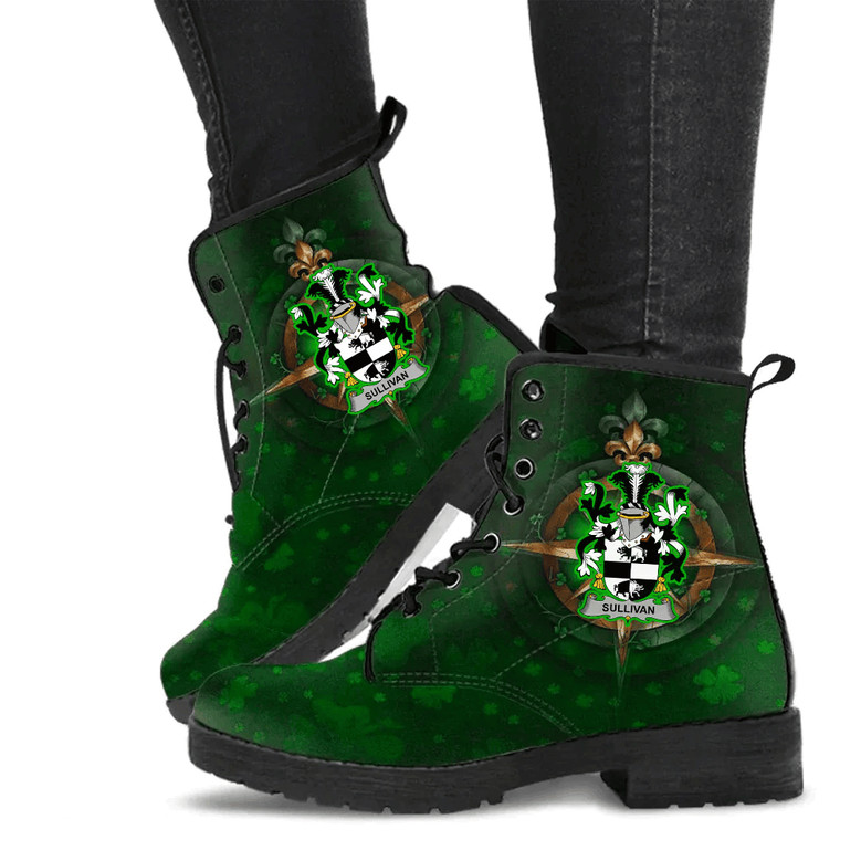 Sullivan or O Sullivan Beare Irish Family Crest Leather Boots Celtic ...