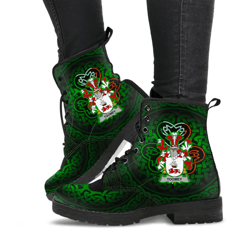 Toomey or O Twomey Irish Family Crest Leather Boots Irish Celtic ...