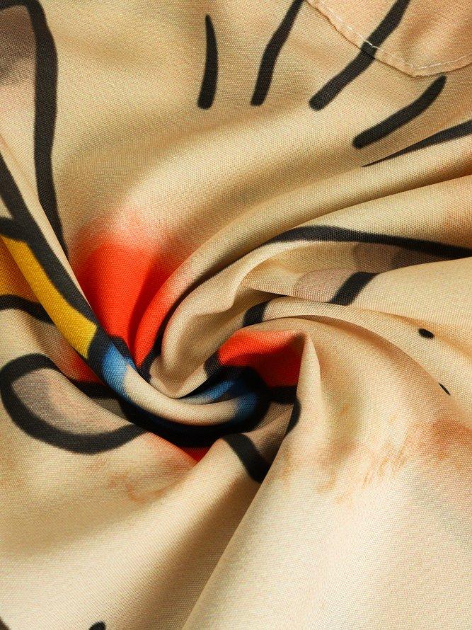 Casual Culture Collection Mid-century Retro Eagle Element Pattern Lapel ...