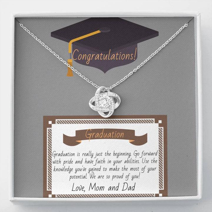 Graduation Congratulations "Tassel Worth The Hassle" Love Knot Necklace ...